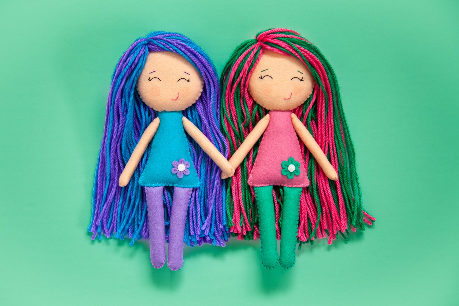 Pattern Felt Plush Doll PDF Digital Sewing Tutorial - Etsy