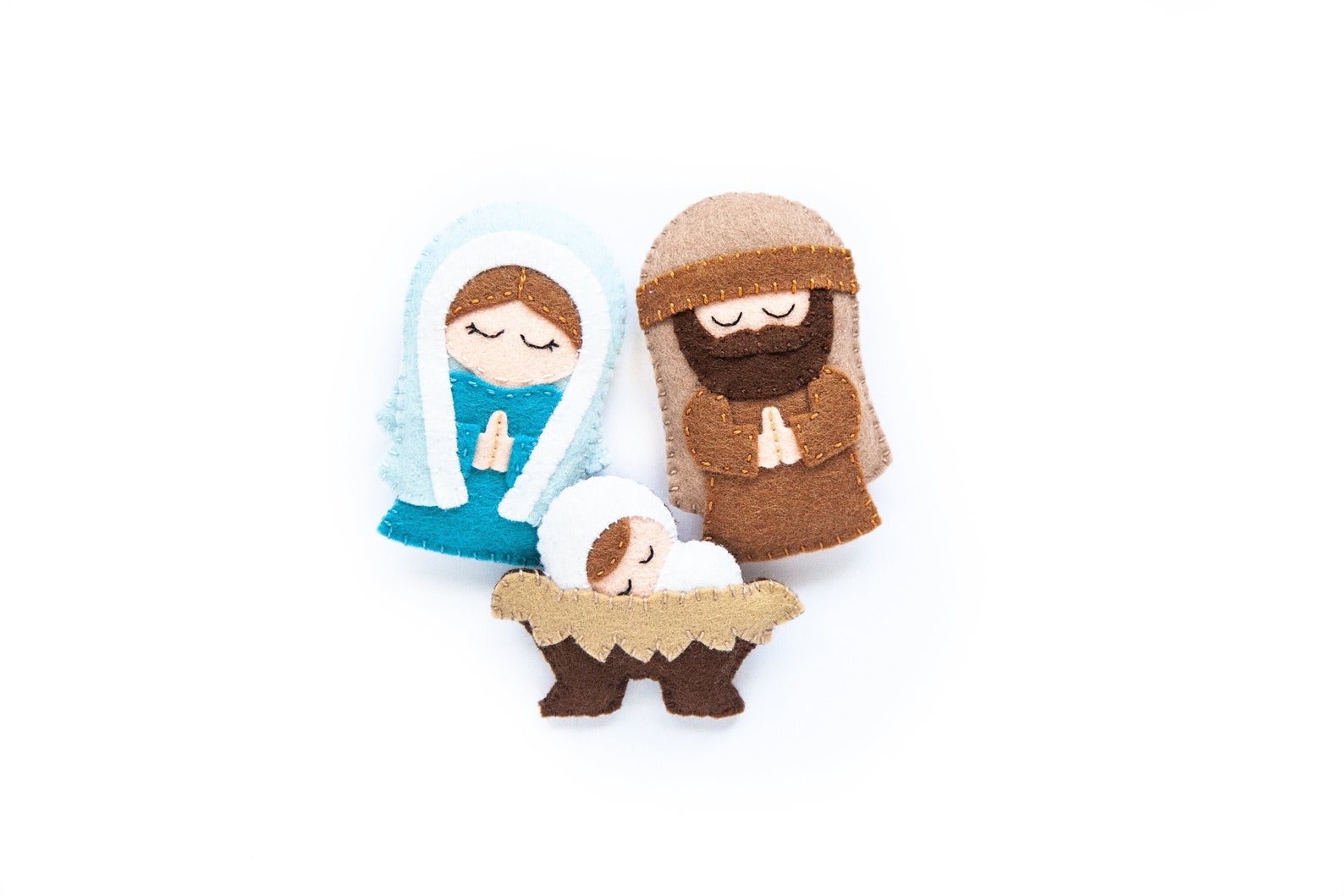 Felt Nativity Pattern Baby Jesus Virgin Mary Joseph - Etsy
