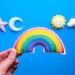Pattern - Felt Celestial Sewing Pattern - Rainbow, Sun, Cloud, Moon ...