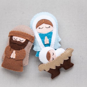 Felt Nativity Pattern Baby Jesus Virgin Mary Joseph - Etsy