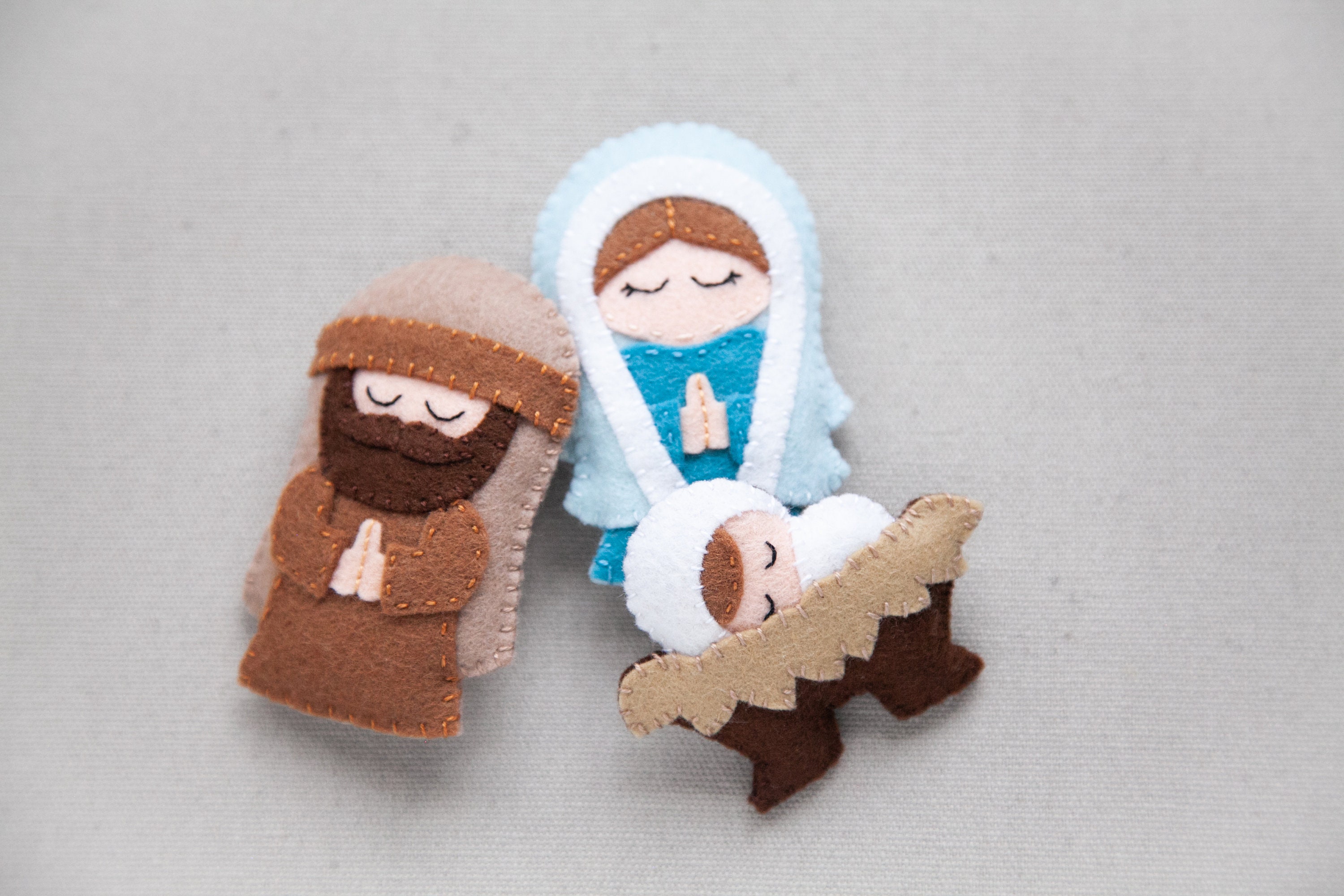 Felt Nativity Pattern Baby Jesus Virgin Mary Joseph - Etsy