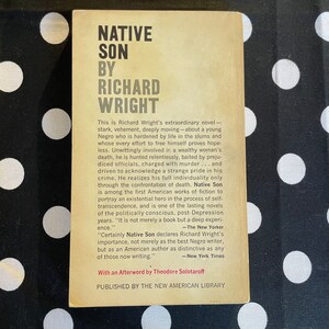 Native Son by Richard Wright 1964 Paperback Edition - Etsy