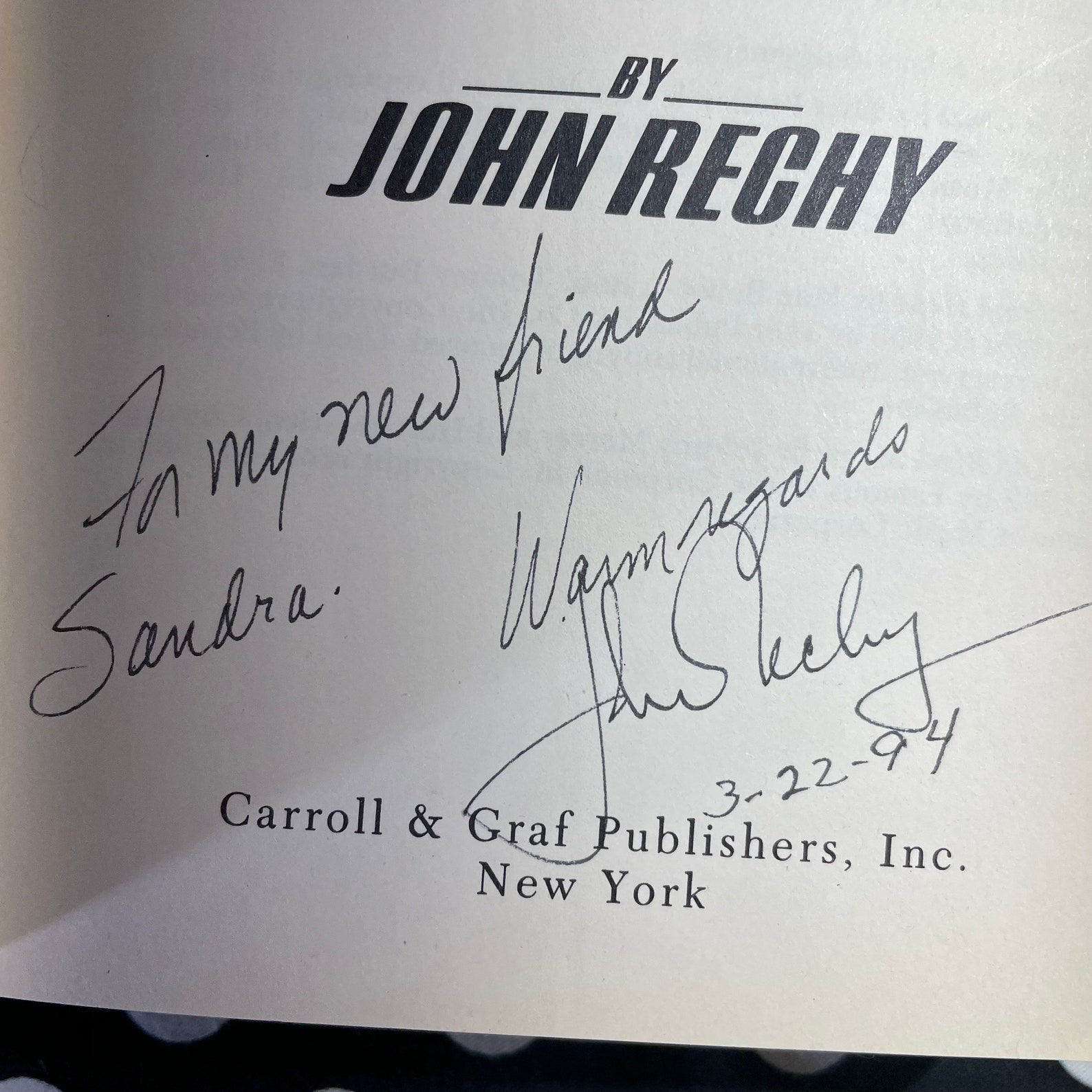 Marilyns Daughter by John Rechy 1988 Softcover Signed by - Etsy