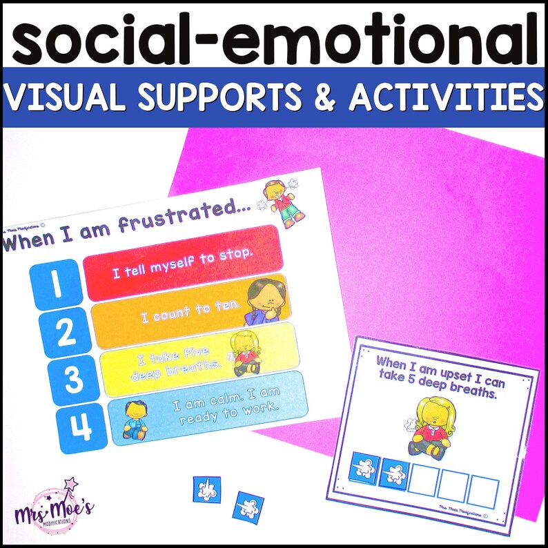 Social Emotional Visual Supports and Activities - Etsy