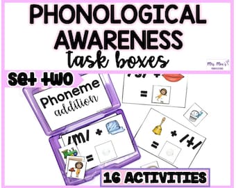 Phonological Awareness Task Boxes {set One} - Etsy