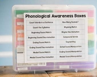Phonological Awareness Task Boxes set One - Etsy