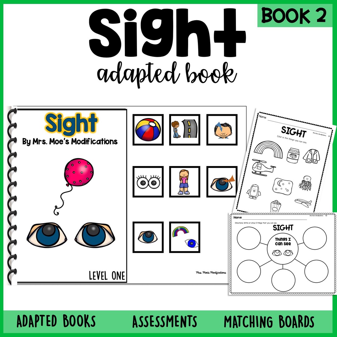 Sight Adapted Book {book 2} - Etsy
