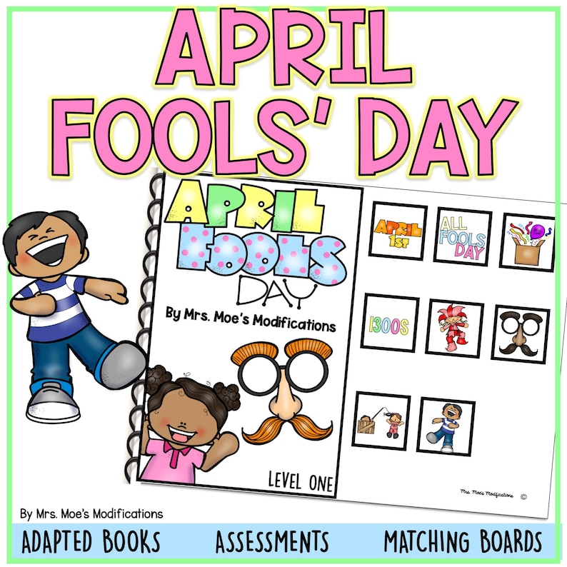 April Fools' Day- Adapted Book - Etsy