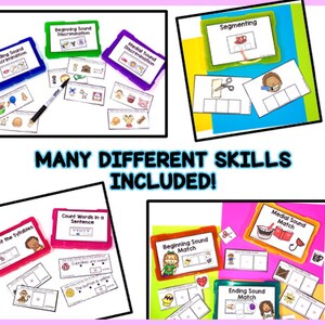 Phonological Awareness Task Boxes {set One} - Etsy