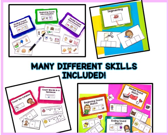 Phonological Awareness Task Boxes {set One} - Etsy