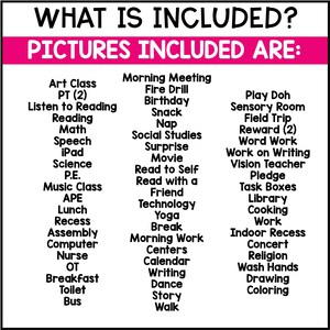 Real Life Visual Schedule Pictures - Etsy
