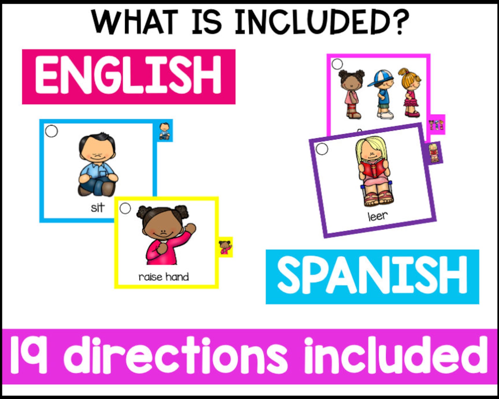 Visual Cue Cards {english and Spanish Version} Digital Download - Etsy