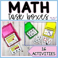 Math Task Boxes for Special Education - Etsy