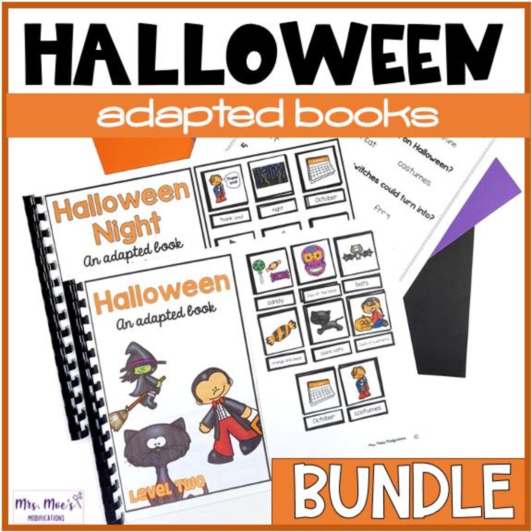Halloween Adapted Books Bundle: Special Education - Etsy