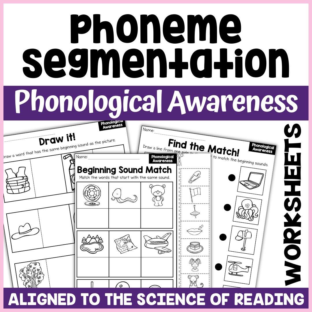 Beginning, Middle, and Ending Sounds: Phoneme Isolation + Phonological ...