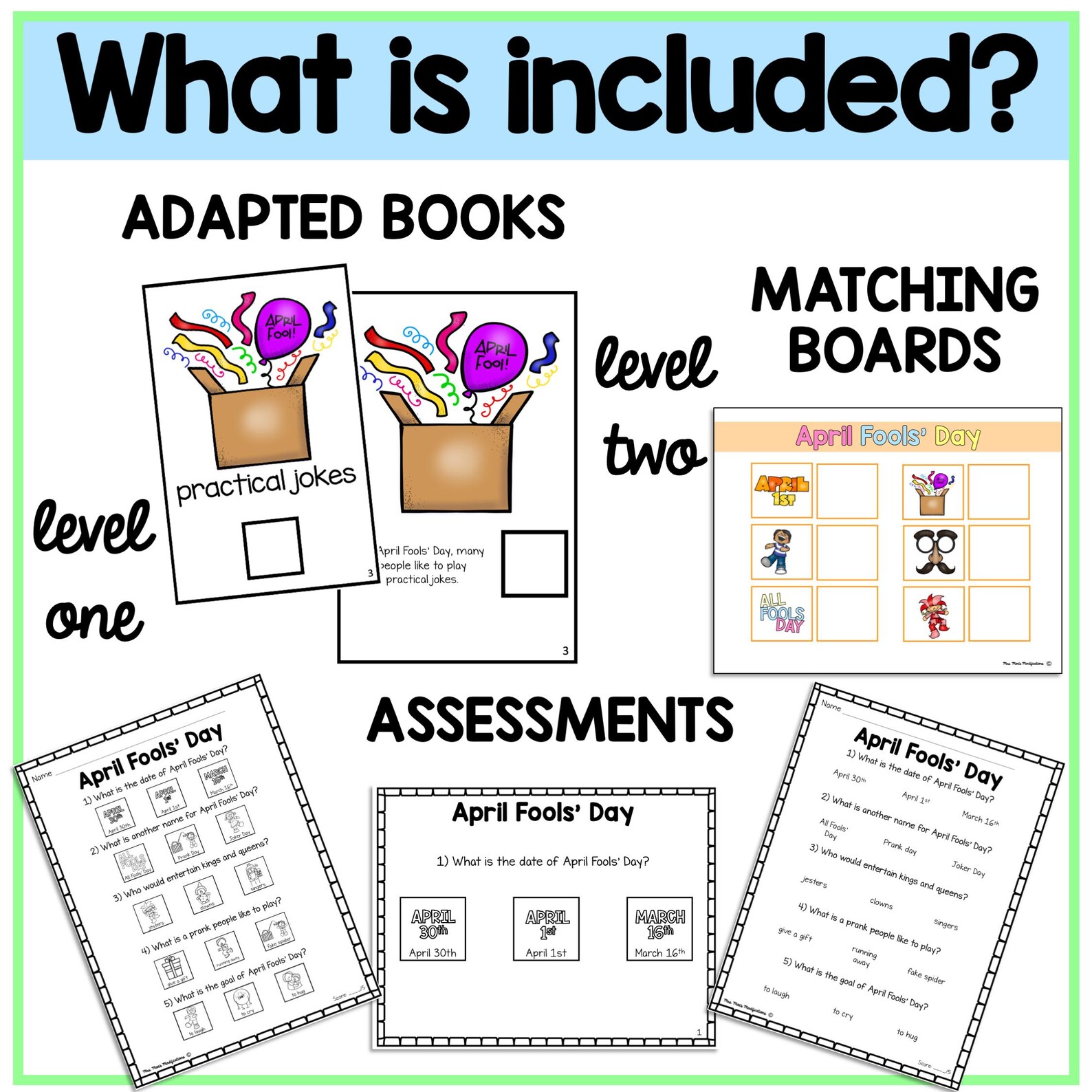 April Fools' Day- Adapted Book - Etsy