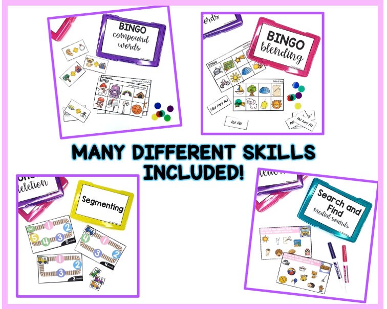 Phonological Awareness Task Boxes {set Two} - Etsy