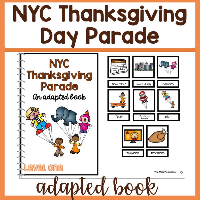NYC Thanksgiving Day Parade Adapted Book - Etsy