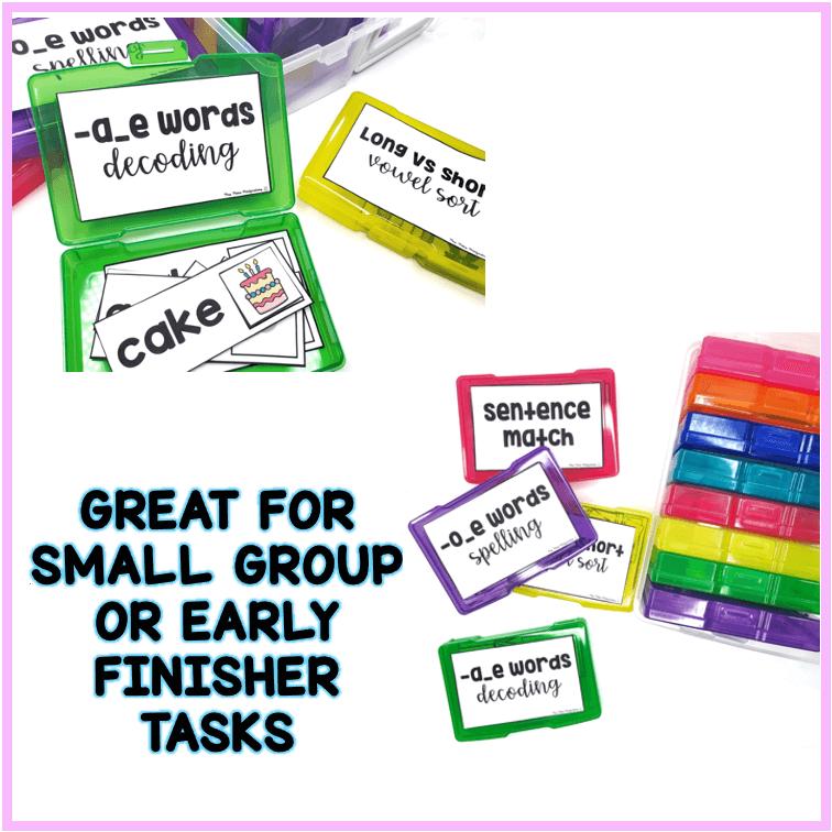 Phonics: Silent E Task Boxes - Etsy
