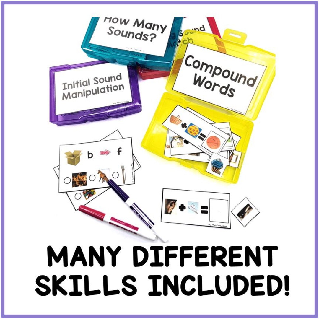 PHONOLOGICAL AWARENESS Task Boxes Real Images {set One} - Etsy