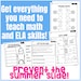 ELA & Math ESY and Homeschool Summer Worksheets - Etsy UK
