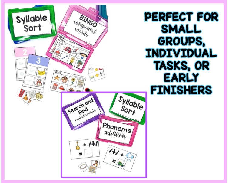 Phonological Awareness Task Boxes set Two - Etsy