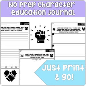 Courage and Bravery Writing Prompts: Character Education - Etsy