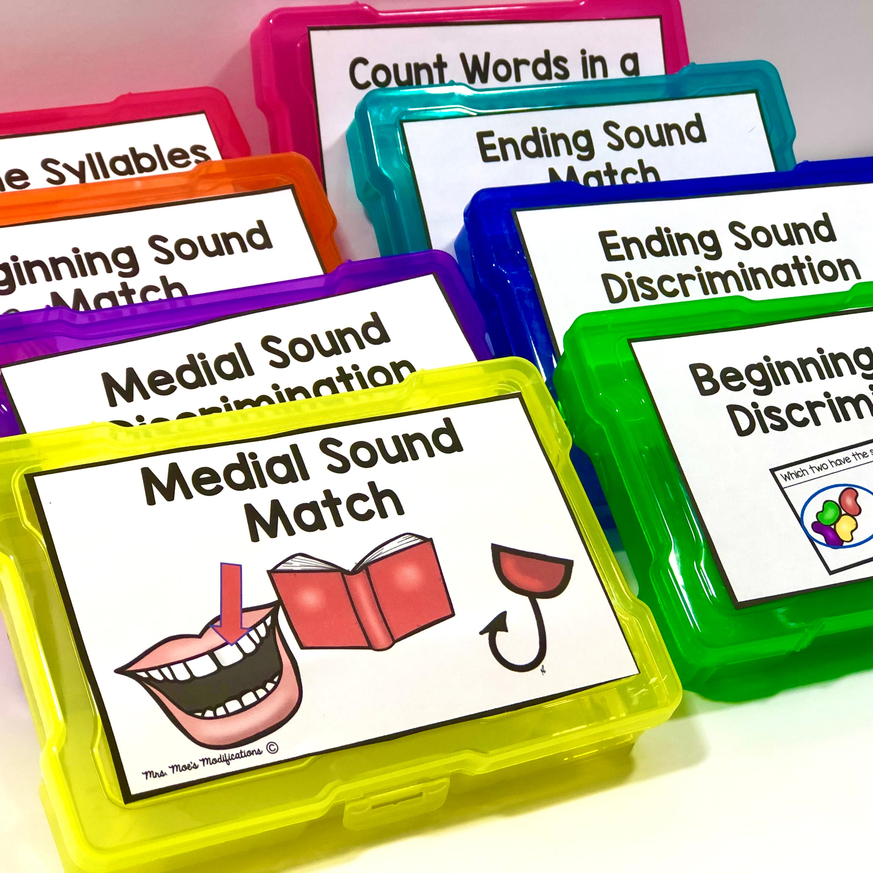 Phonological Awareness Task Boxes - Etsy