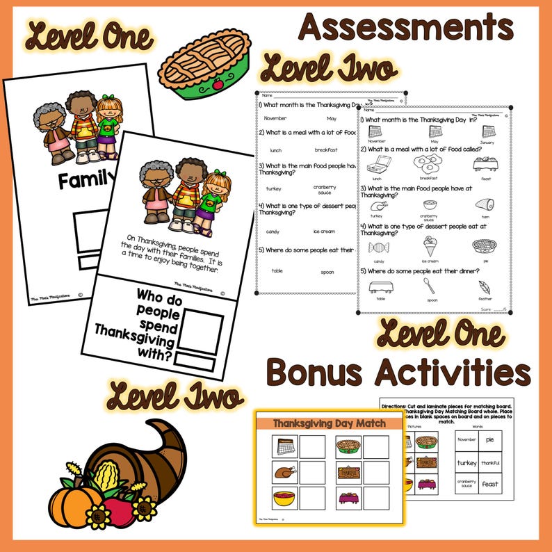 Thanksgiving Day- Adapted Book - Etsy