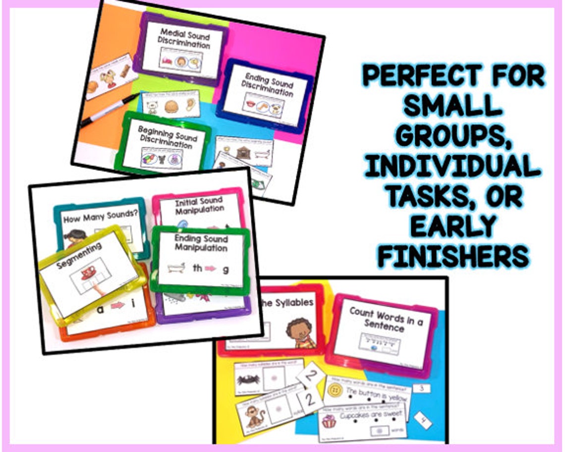 Phonological Awareness Task Boxes {set One} - Etsy