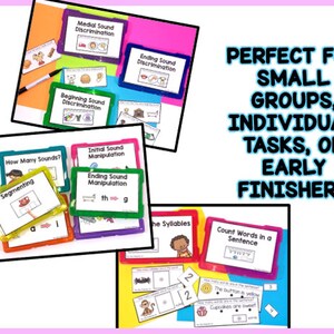 Phonological Awareness Task Boxes {set One} - Etsy