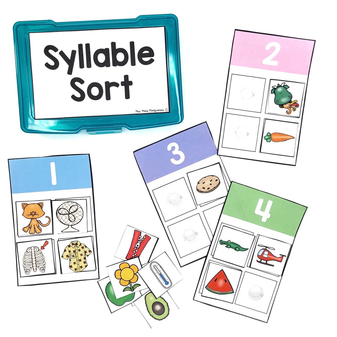 32 Phonological Awareness Task Boxes - Etsy