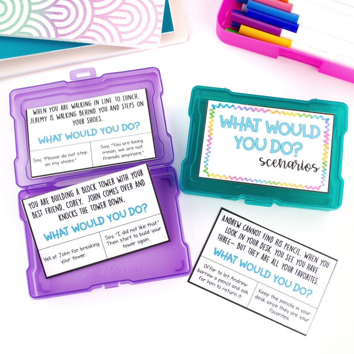 Social Emotional Learning Task Boxes - Etsy