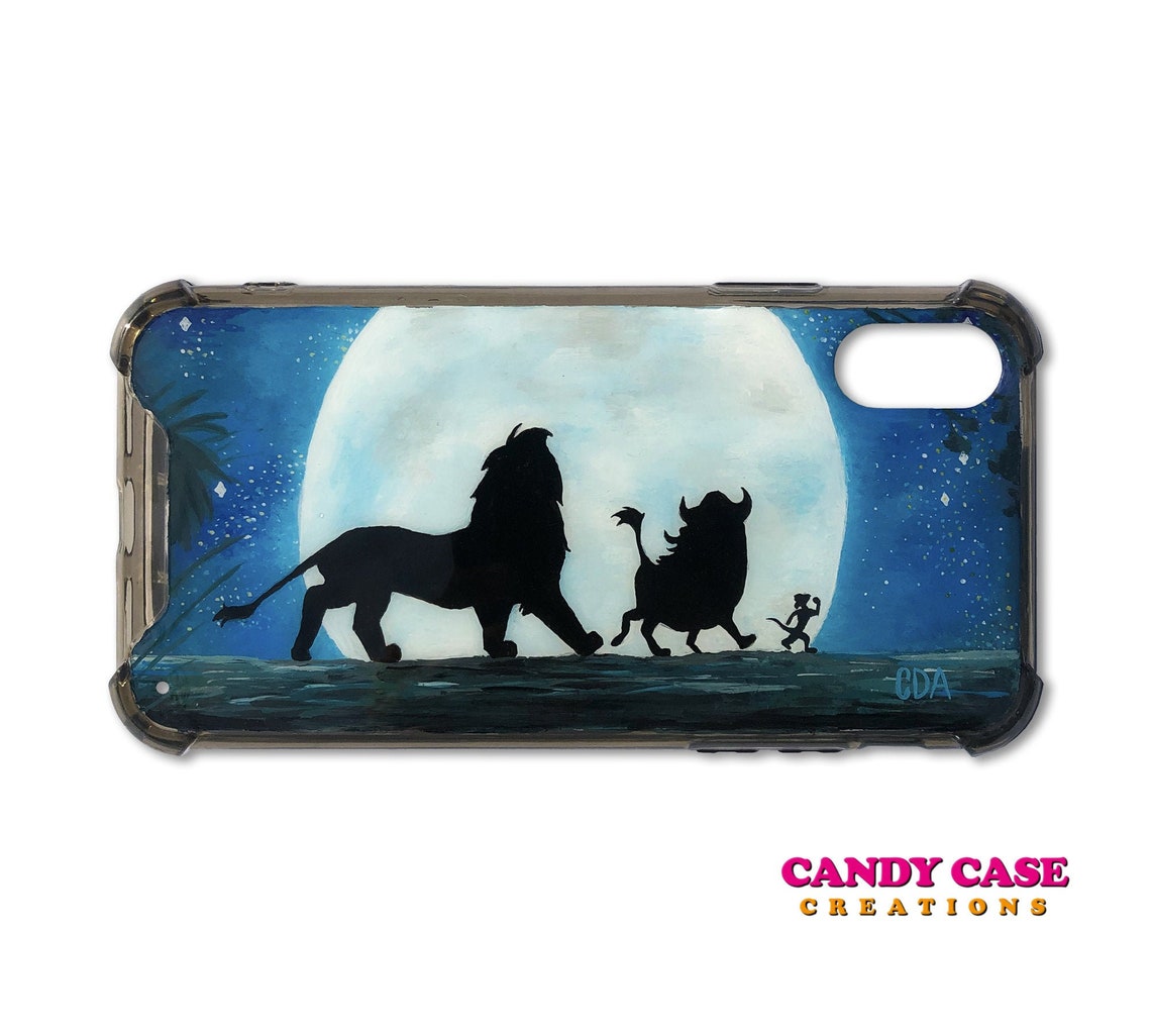 Hand Painted Lion King iPhone 7/8 Mobile Phone Case / Cover Simba ...
