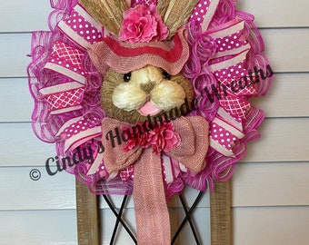 Bunny Head Wreath | Etsy
