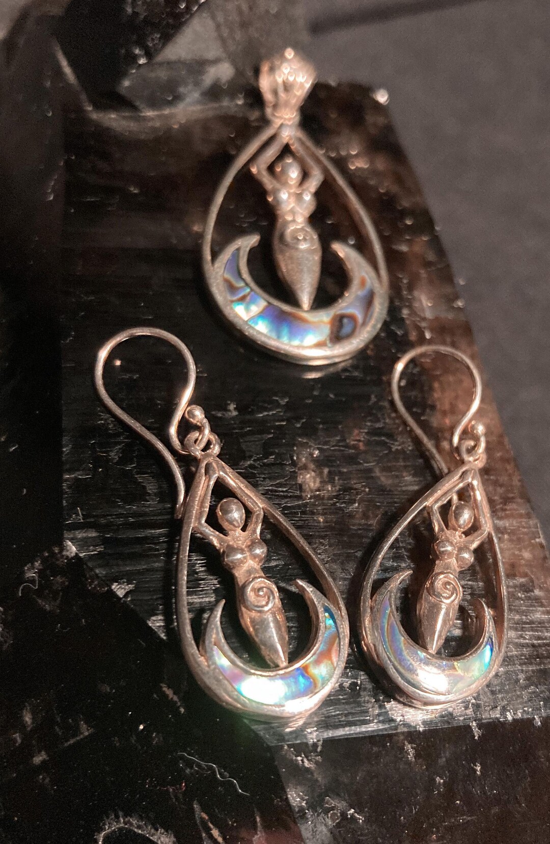 Goddess Designs / Detailed Goddess With Abalone Sterling Silver ...