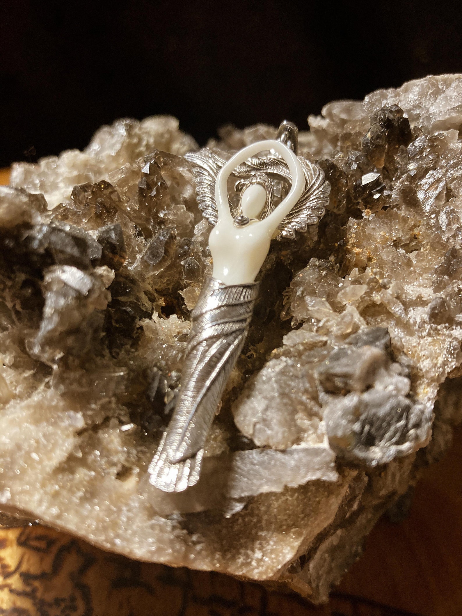 Goddess Designs / Detailed Raven Bone Goddess Sterling Silver | Etsy