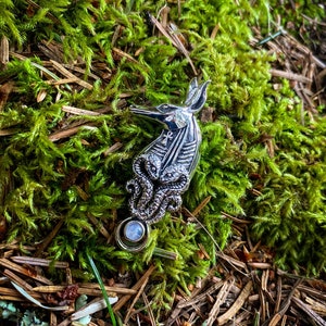 Goddess Designs / Detailed Anubis Sterling Silver Moonstone Pendant - Etsy