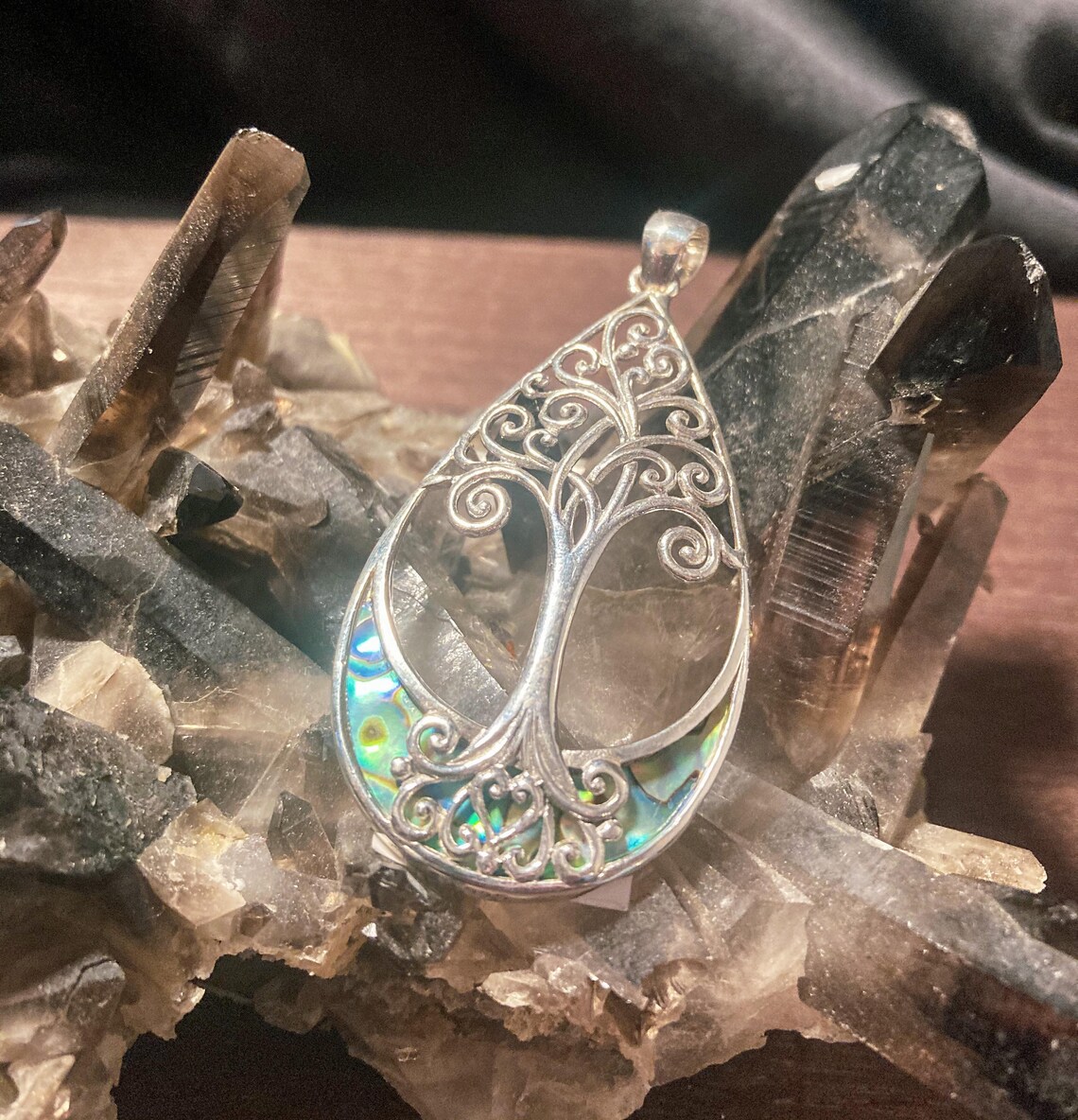 Goddess Designs / Detailed Tree of Life Abalone Sterling | Etsy