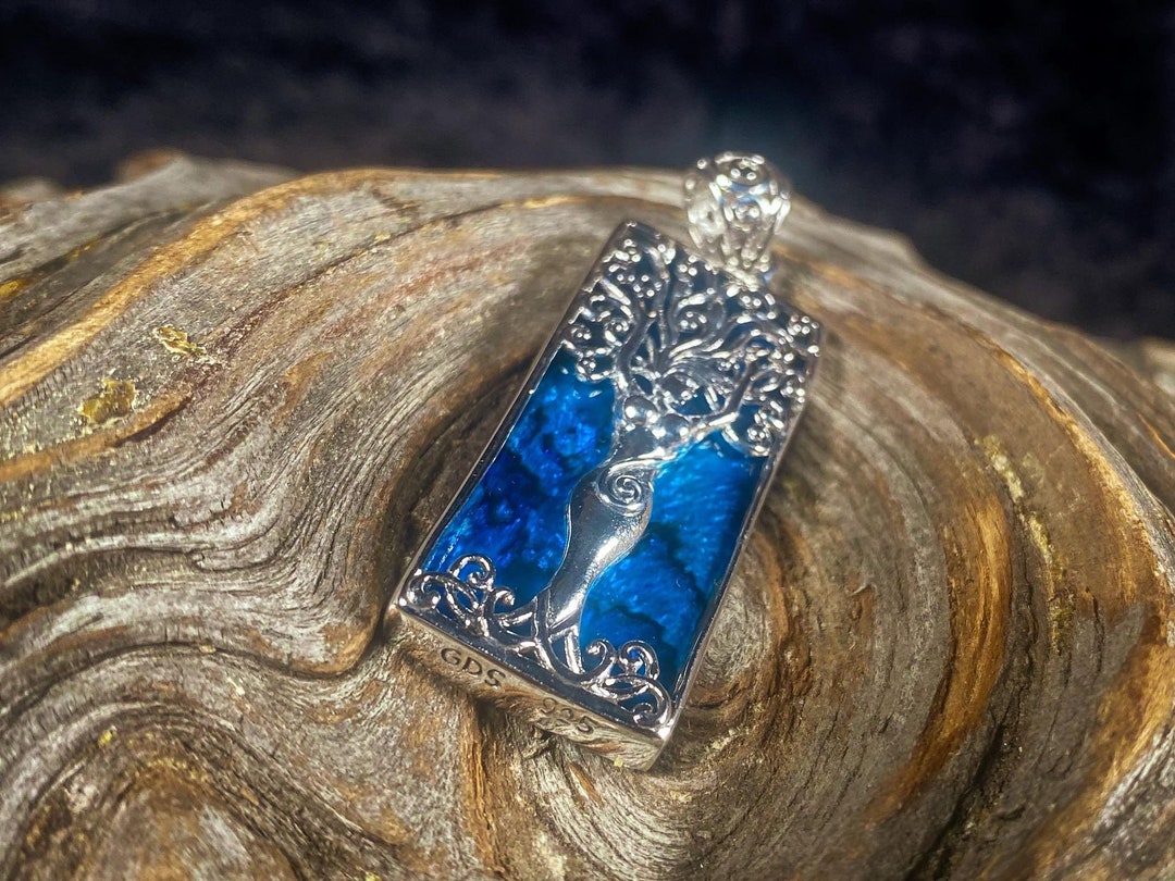 Goddess Designs / Detailed Tree Goddess With Blue Abalone Sterling ...