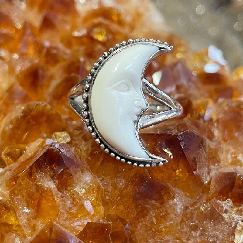 Moon Goddess Ring - Etsy