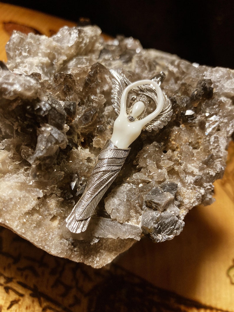Goddess Designs / Detailed Raven Bone Goddess Sterling Silver | Etsy
