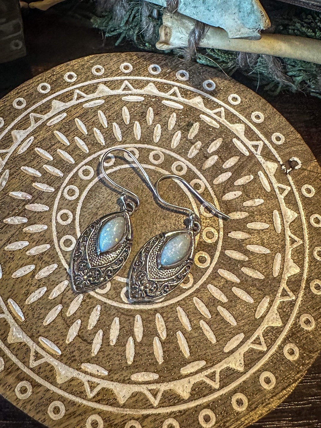 Goddess Designs/ Detailed Sterling Silver Filigree With Lab Created ...