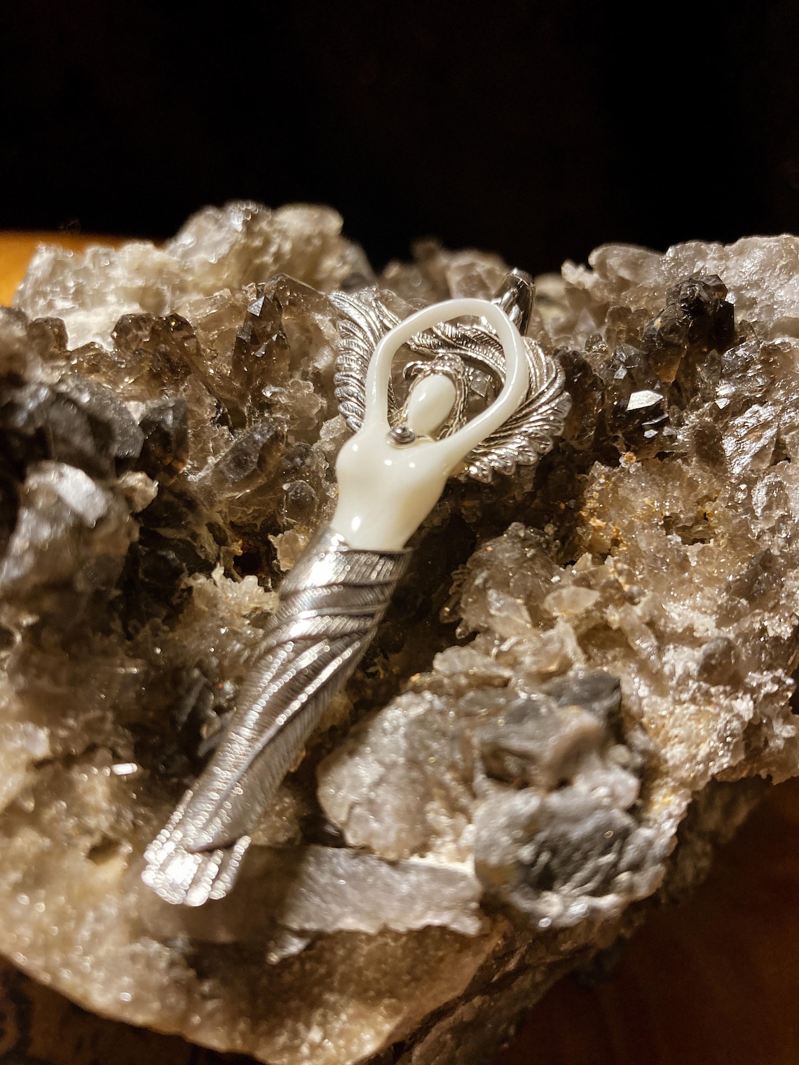 Goddess Designs / Detailed Raven Bone Goddess Sterling Silver | Etsy