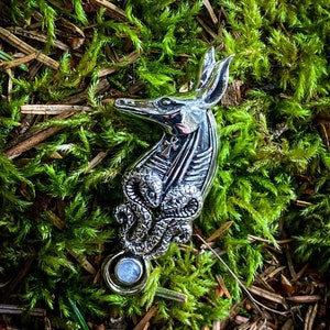 Goddess Designs / Detailed Anubis Sterling Silver Moonstone Pendant - Etsy