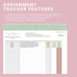 Assignment & Task Tracker - Academic Digital Planner for Students ...