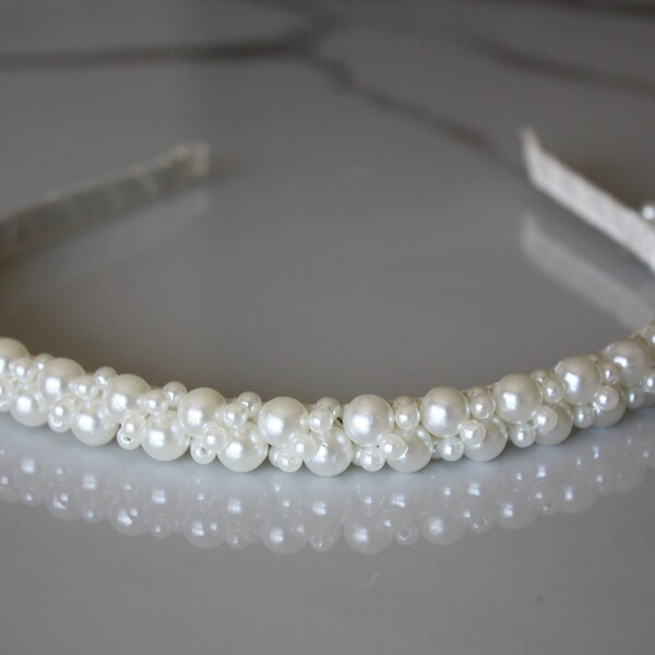Pearl Headband - Etsy