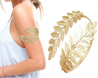 Leaf Arm Cuff - Etsy