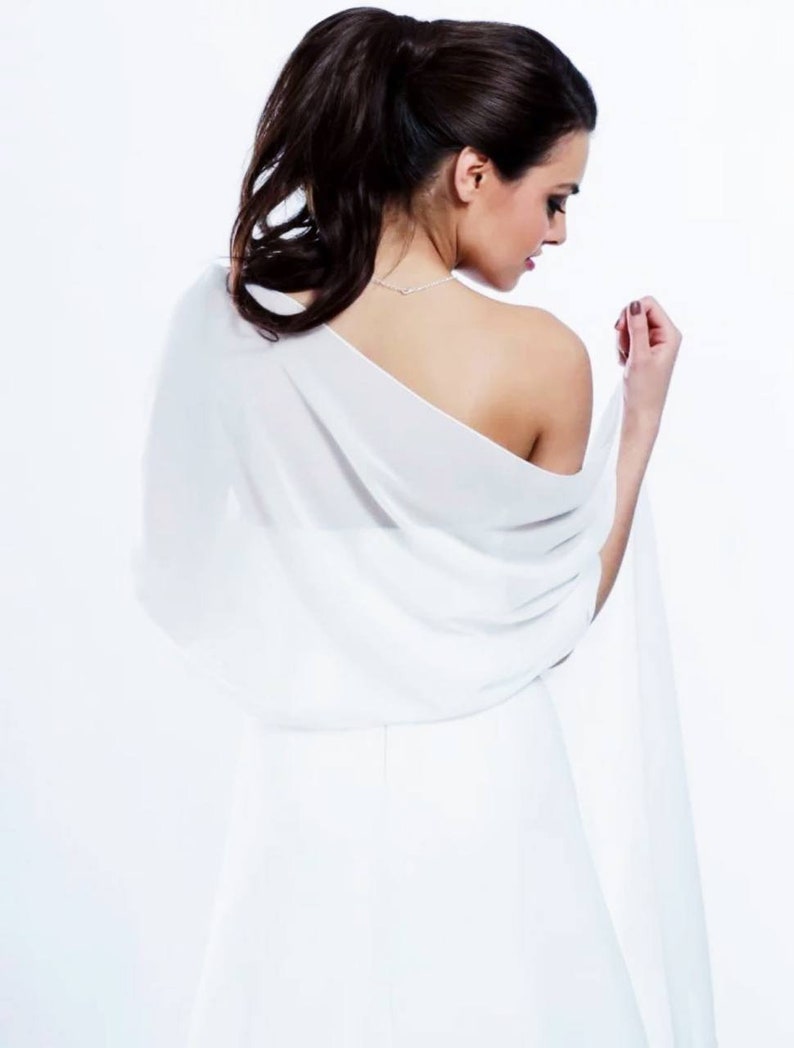 Evening Chiffon Stole Evening Wrap Pink Evening Shawl - Etsy