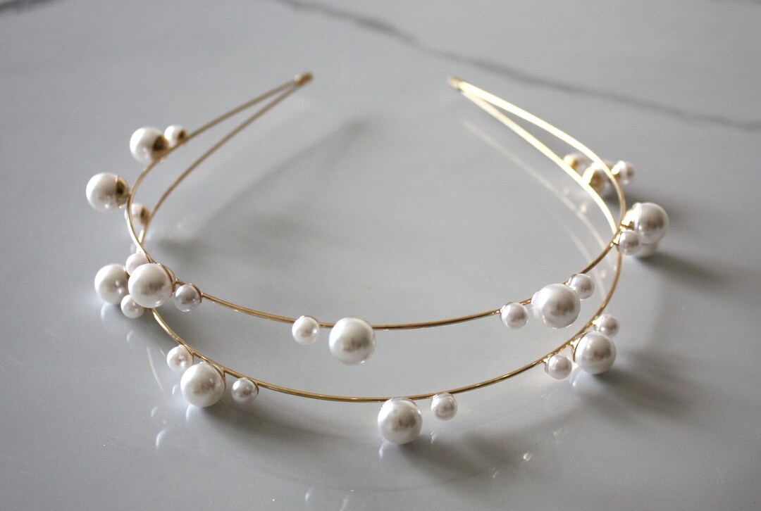 Pearl Hair Accessories, Bridal Headpiece, Bridal Pearl Headband ...